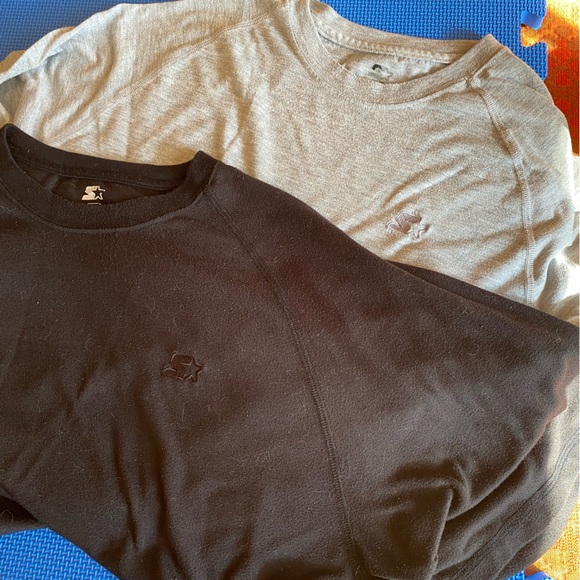 STARTER | Shirts | 2 Mens Starter Dristar T Shirt Athletic Henley Style ...